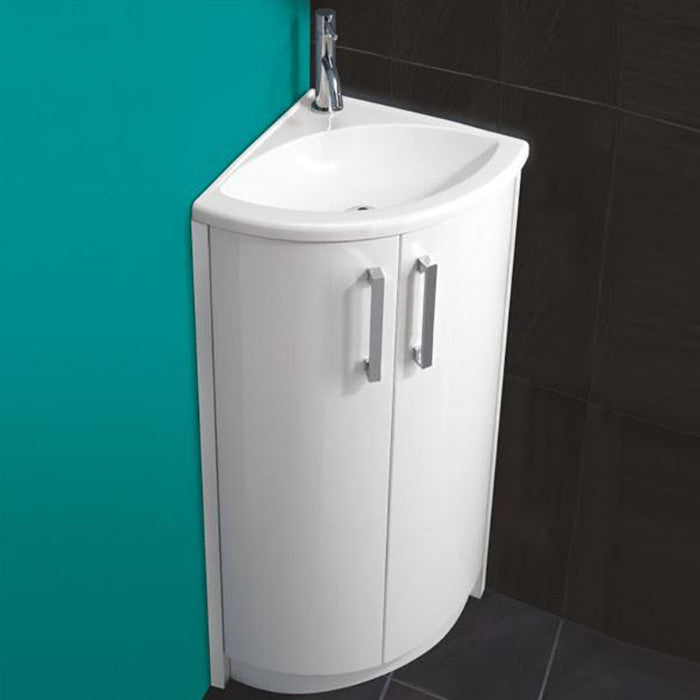 corner small vanity unit